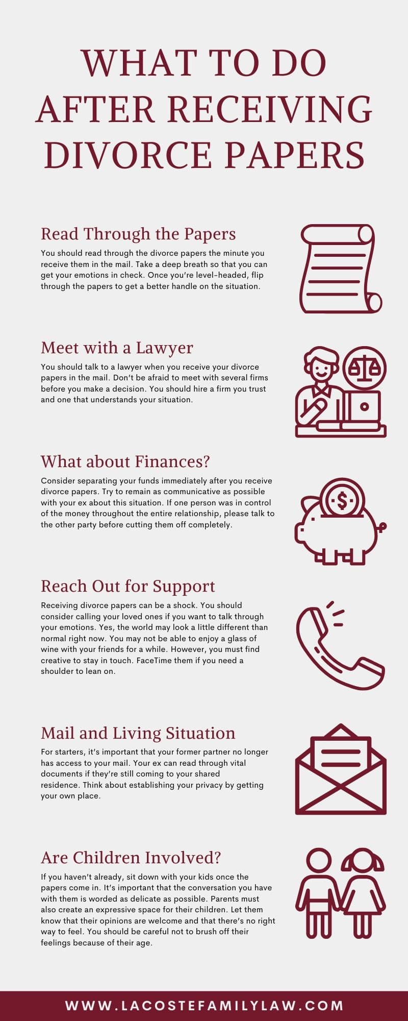 What to Do After Receiving Divorce Papers